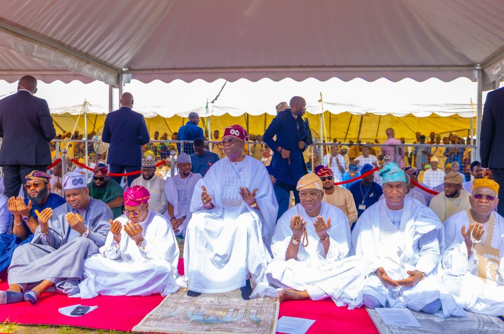 President Tinubu Joins Eid El-Fitr Prayers at Dodan Barracks ...
